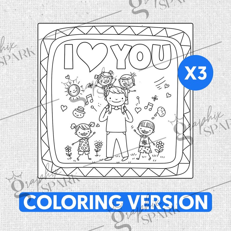 Father’s Day Tile Coaster Craft PACK #3 | Printable Coasters & Coloring ...