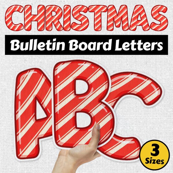 Candy Cane Bulletin Board - Etsy