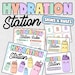 Hydration Station Signs, Posters, Rules and Number Labels | Editable ...