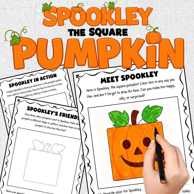 Spookley the Square Pumpkin Creative Drawing Prompts & Writing ...