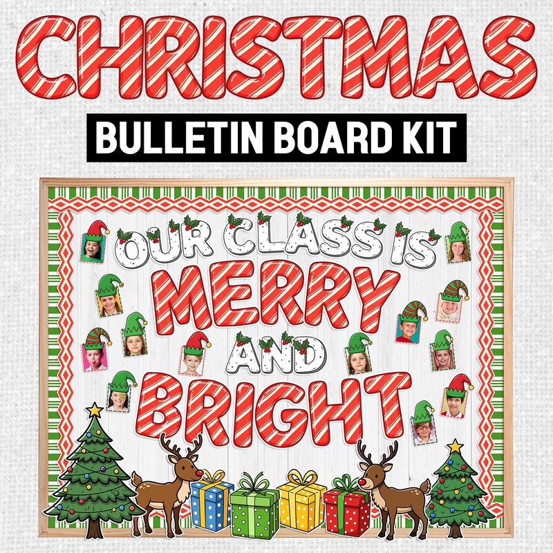 Christmas Bulletin Board Kit - Etsy