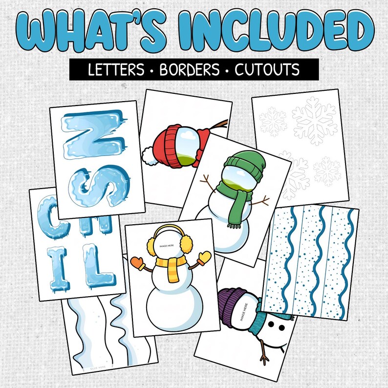 Chillin With My Snowmies | Customizable Winter Bulletin Board & Door ...