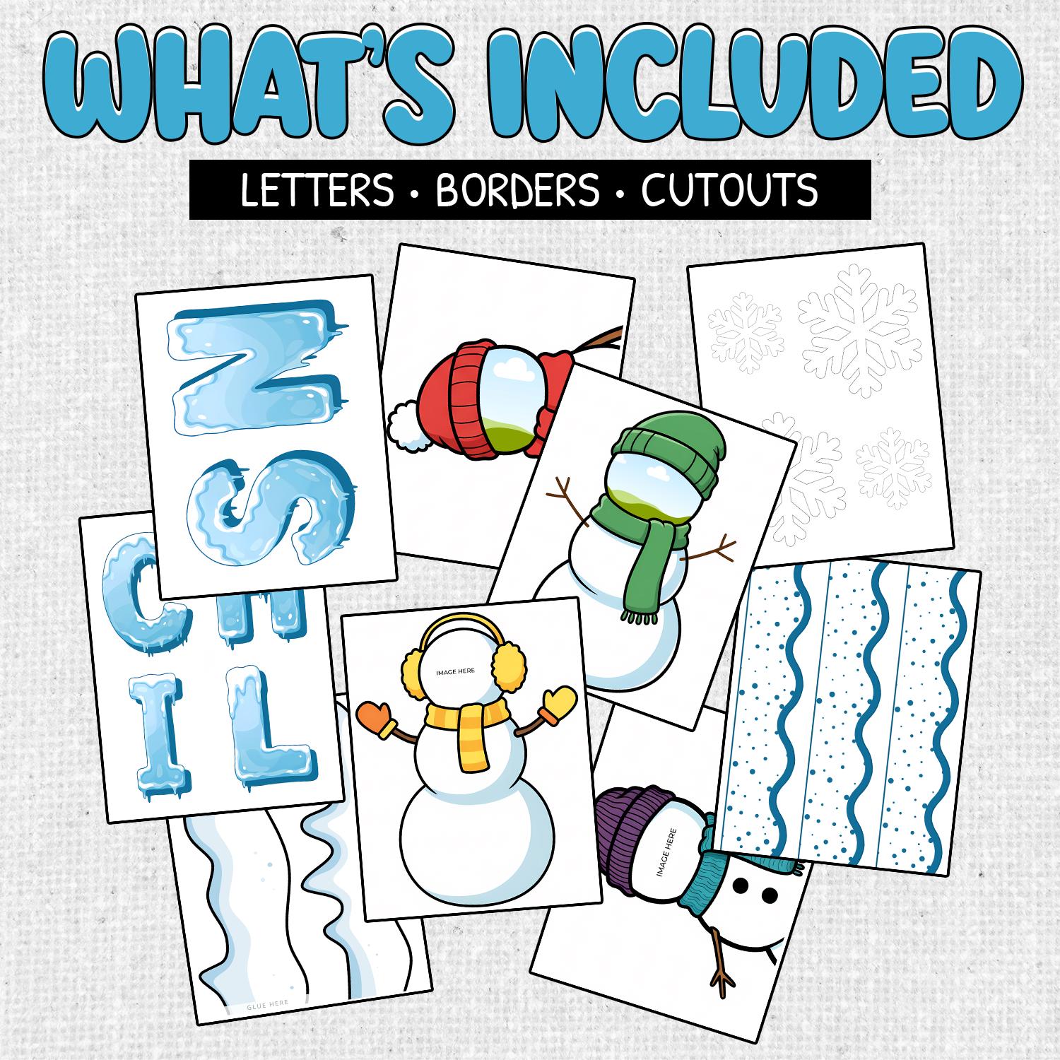 Chillin With My Snowmies | Customizable Winter Bulletin Board & Door ...