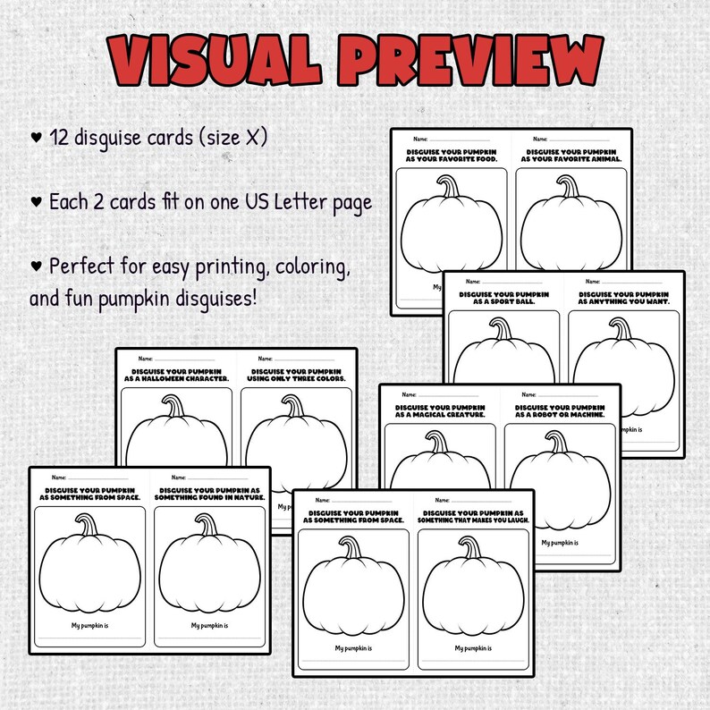 Disguise a Pumpkin Drawing and Writing Activities Halloween Classroom ...