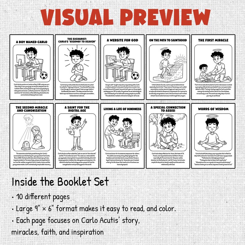 St. Carlo Acutis Mini Booklet, Catholic Comprehension Passages ...