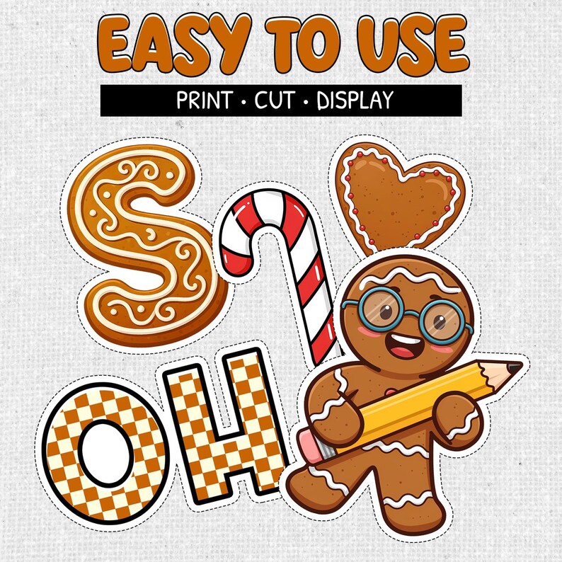 Oh Snap! We’re Smart Cookies – Christmas Bulletin Board Decor Kit for ...