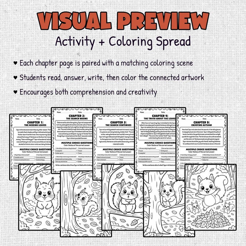 The Leaf Thief Activities | Comprehension Passages Questions | Coloring ...