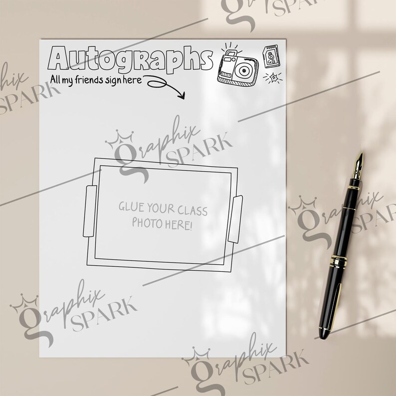 Yearbook & Autograph Pages | Yearbook Signing | End of the Year ...