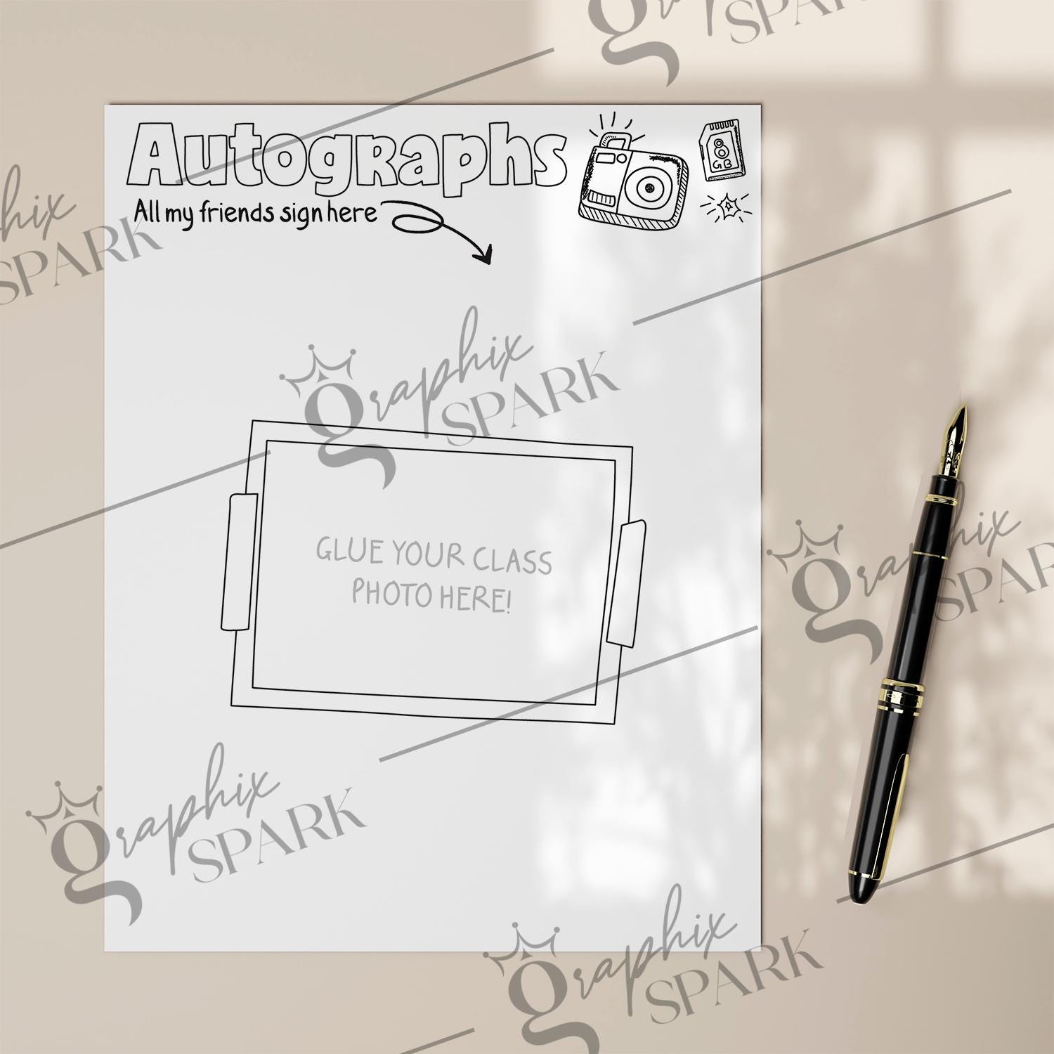 Yearbook & Autograph Pages | Yearbook Signing | End of the Year ...