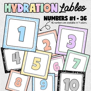 Hydration Station Signs, Rules & Numbers | Composition Notebook ...