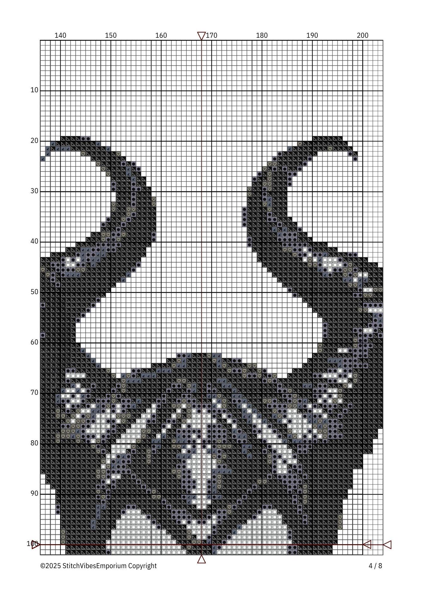 Maleficent Cross Stitch Pattern DIY Maleficent Pattern Tale Heroes ...