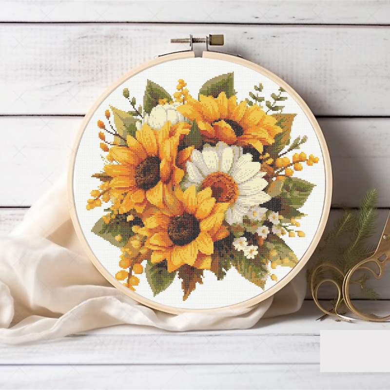 Sunflower Crossstitch Patterns - Etsy