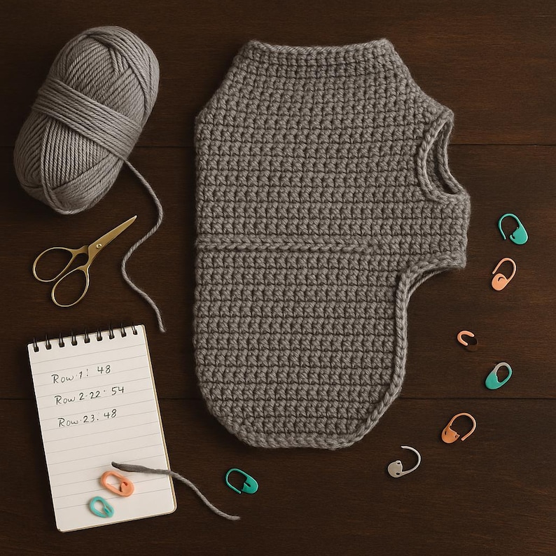 Crochet Dog Sweater Pattern: Easy Beginner DIY, Small Breed (PDF ...