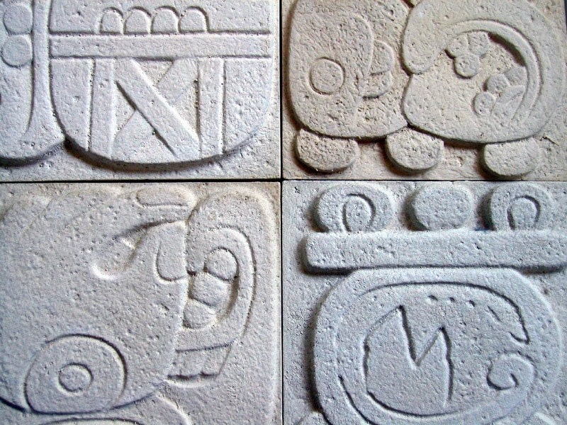 MAYAN GLYPH TILES - 12 Tiles - Etsy
