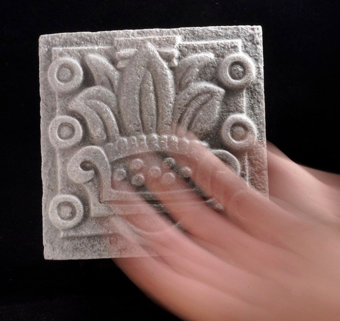 Decorative Tile - Aztec Reed - Etsy