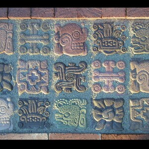 Decorative Tile - Aztec Reed - Etsy