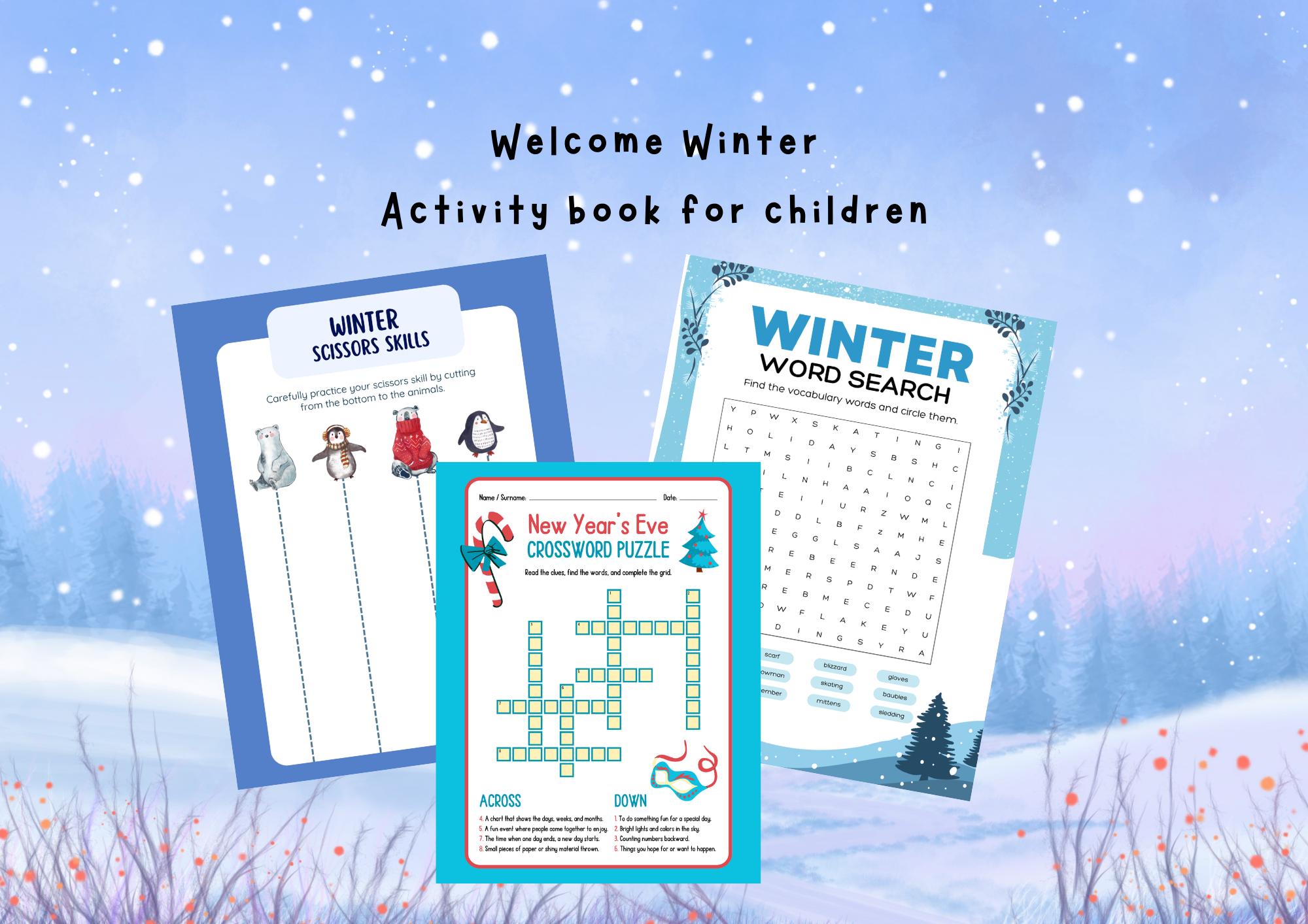 Welcome Winter - Preschool Activity Bundle (digital Printable Materials ...