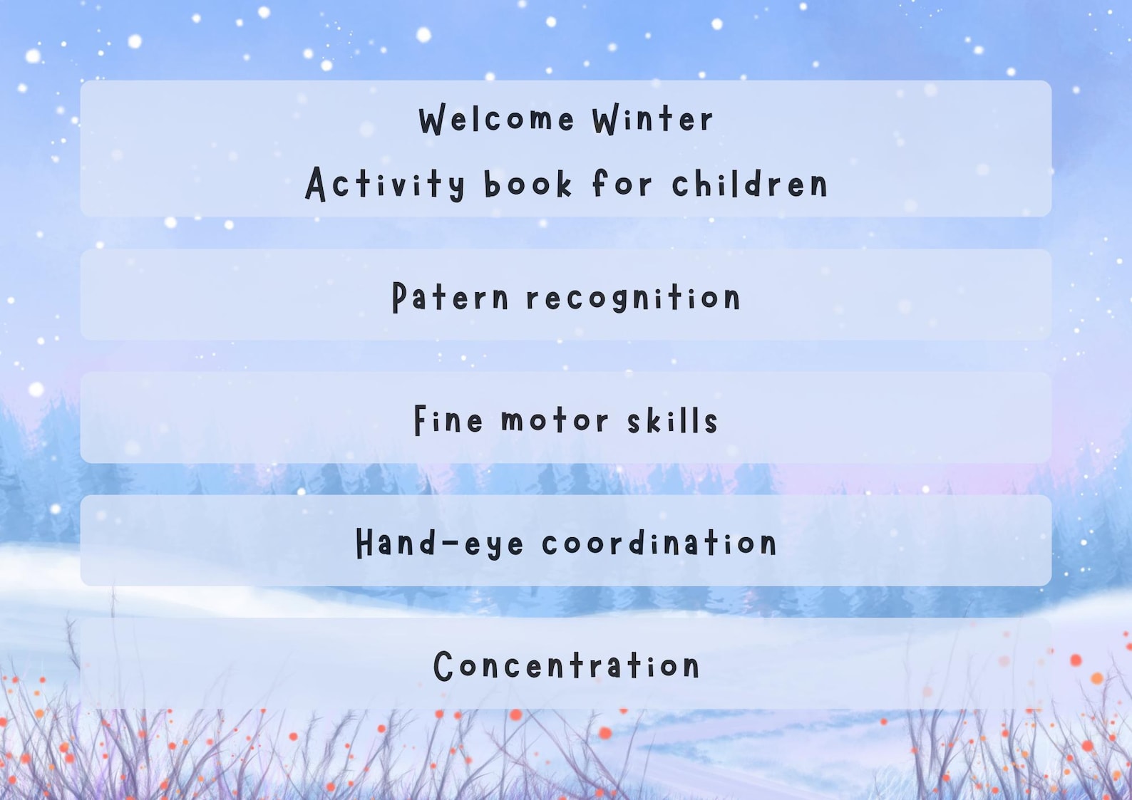 Welcome Winter - Preschool Activity Bundle (digital Printable Materials ...