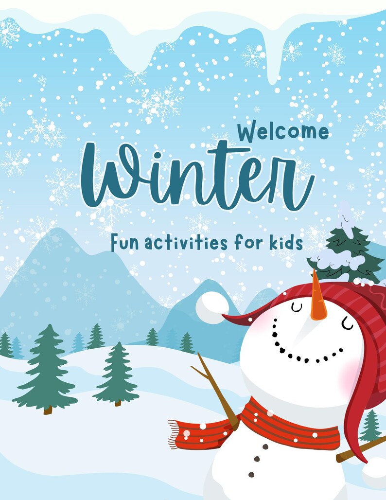 Welcome Winter - Preschool Activity Bundle (digital Printable Materials ...