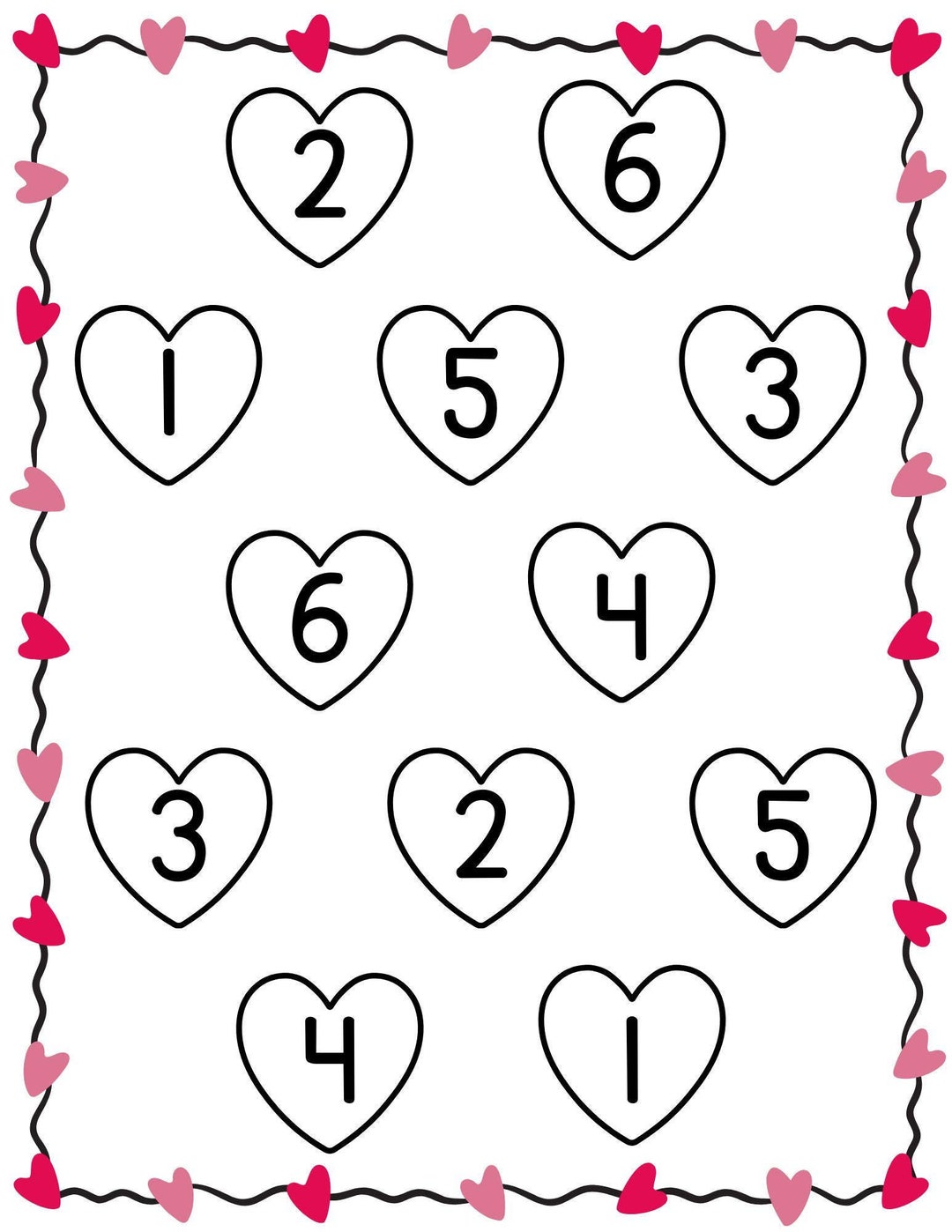 Valentine Roll & Color - Etsy