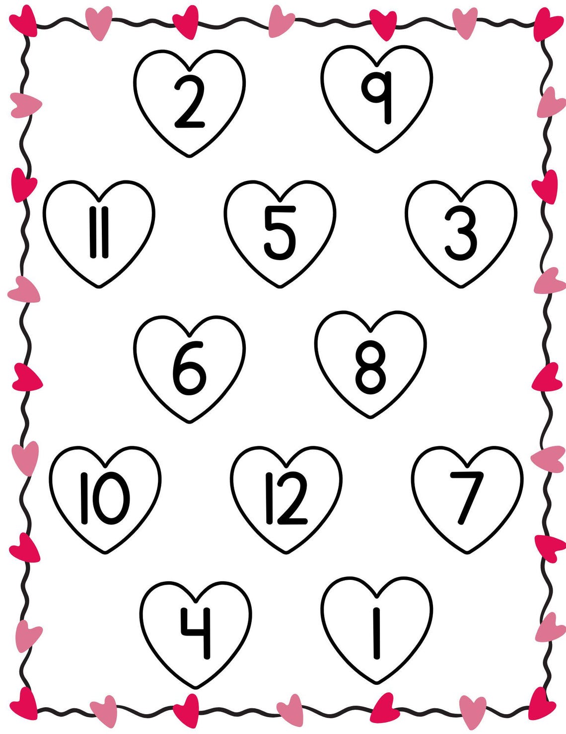 Valentine Roll & Color - Etsy