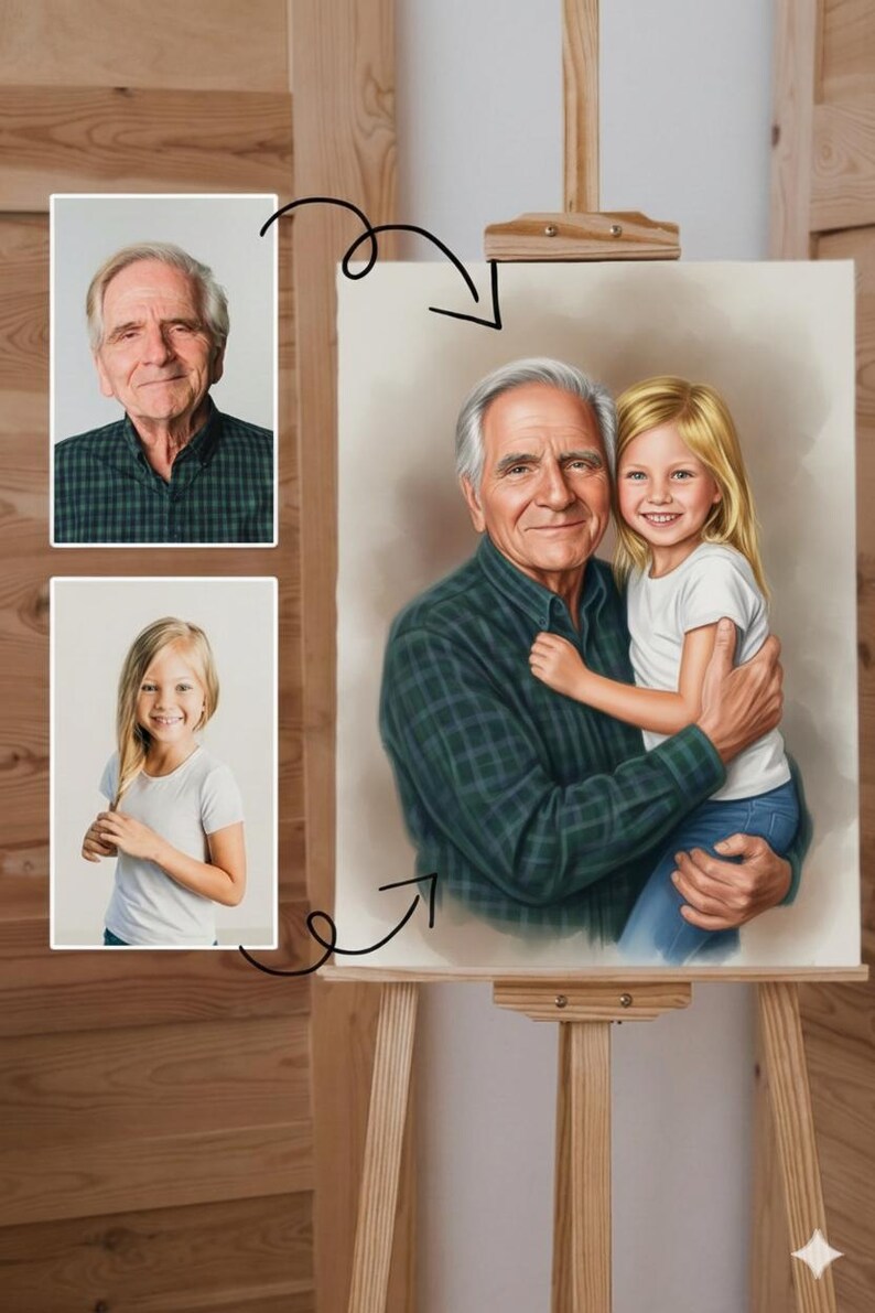 Custom Memorial Portrait - Add Loved One to Photo (digital Download) - Etsy