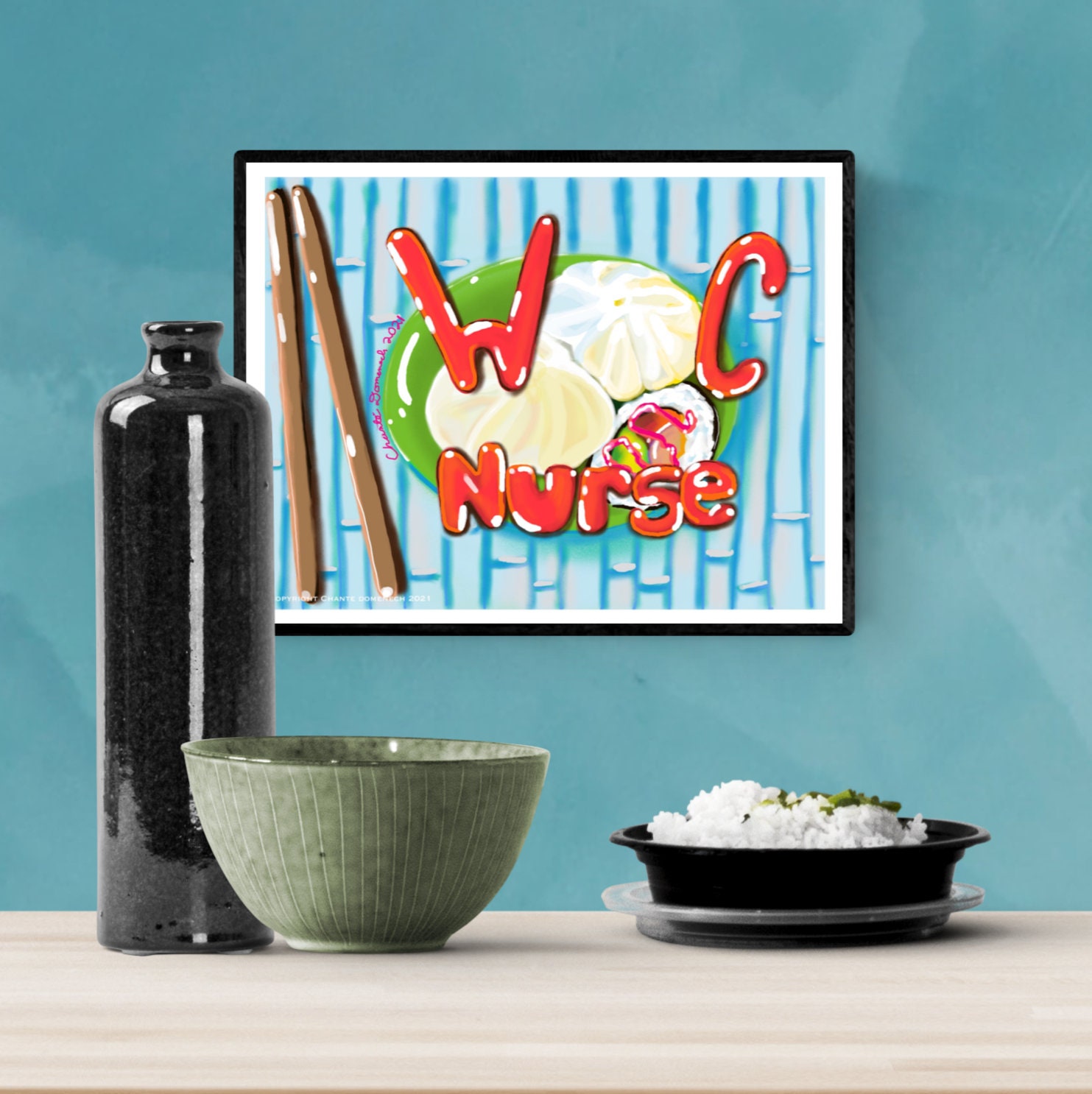 WOC Certified Nurse Wall Decor Digital Instant Download - Etsy
