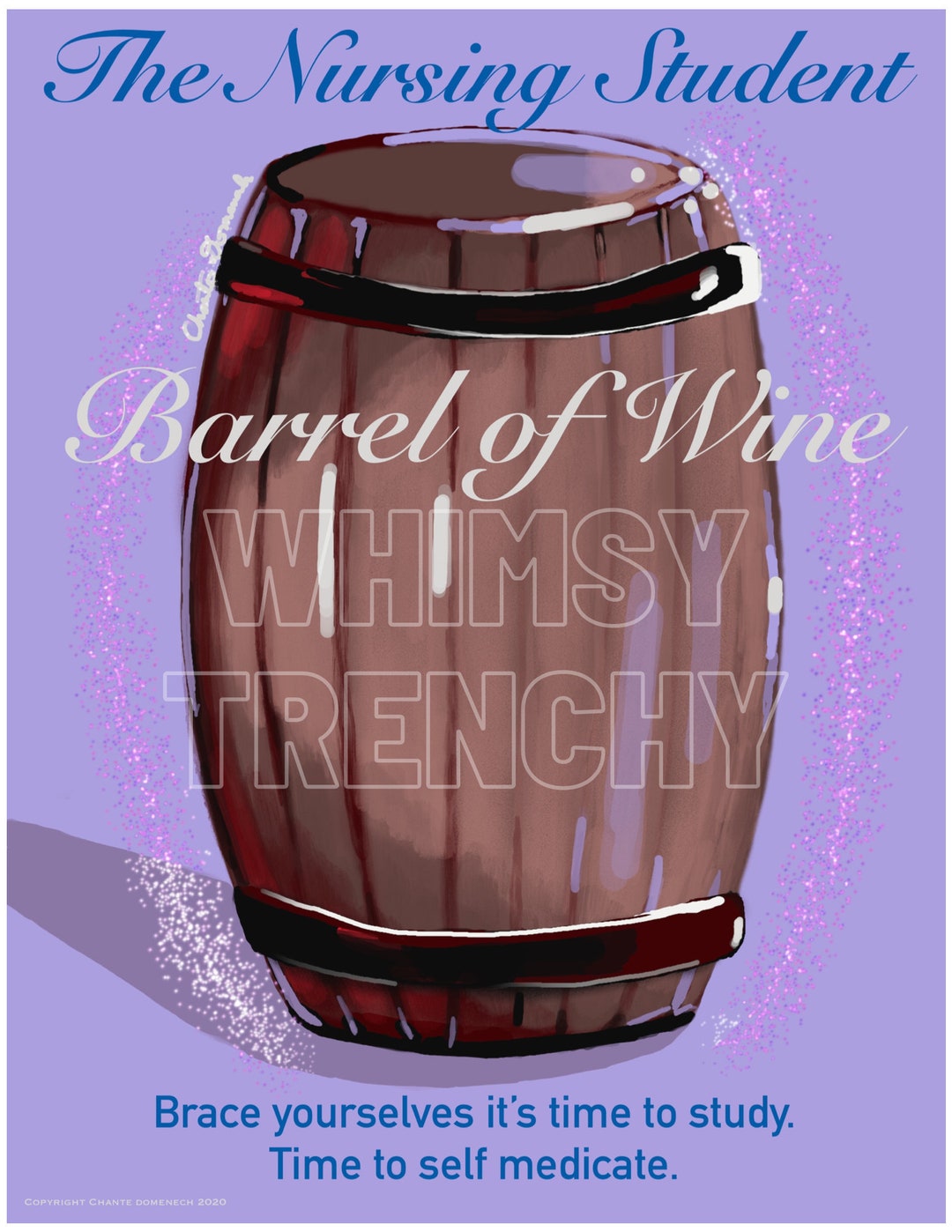 Nursing Student Poster Instant Download 8.5x11 ( Student Nurse, NCLEX ...