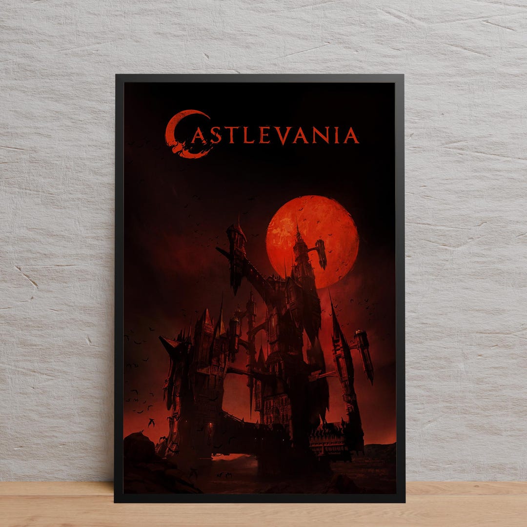 Castlevania Poster | Wall Art | Kraft Paper Print | Retro Poster | Wall ...