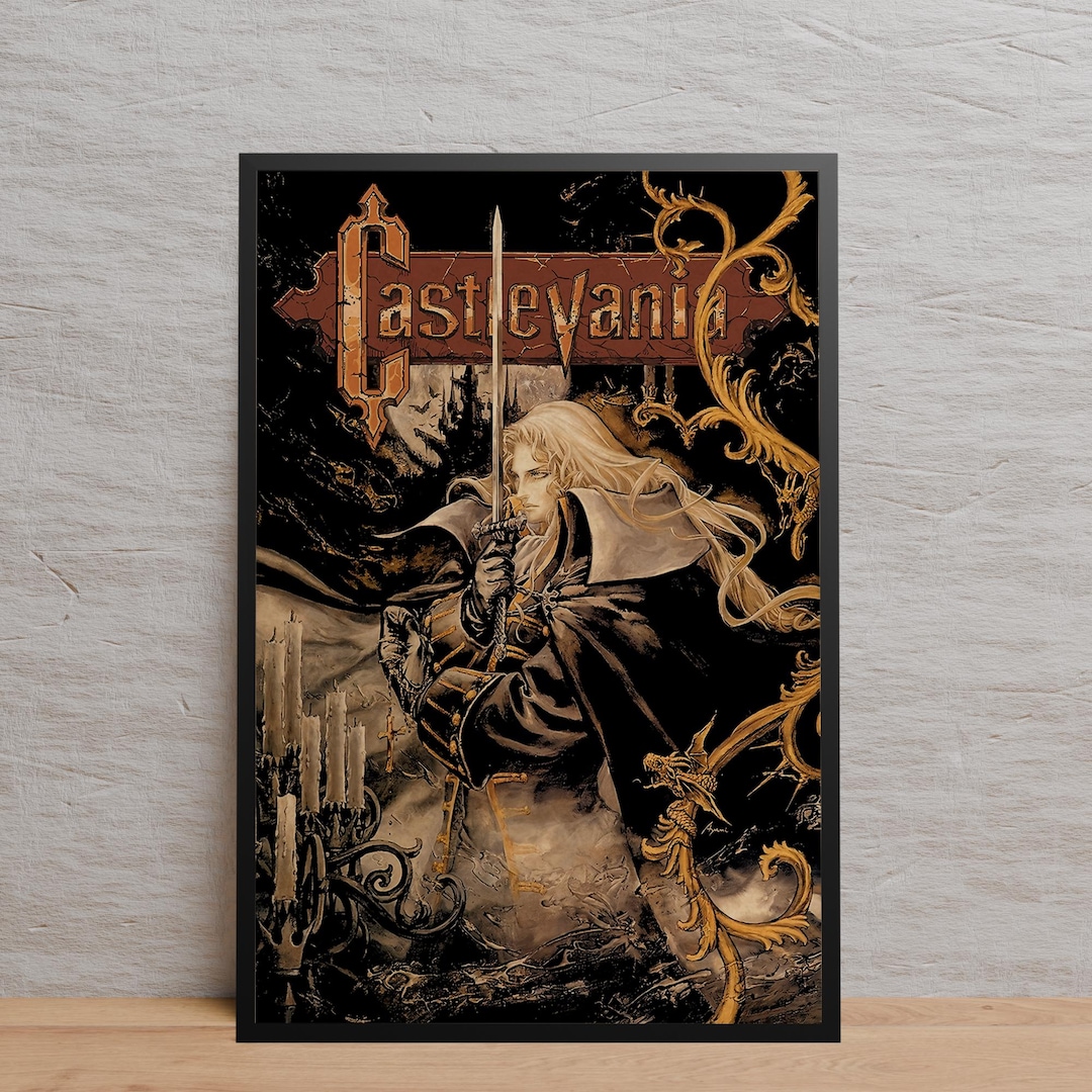 Castlevania Poster | Wall Art | Kraft Paper Print | Retro Poster | Wall ...