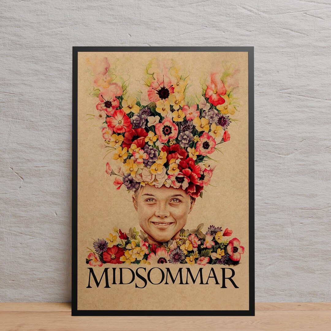 Midsommar Poster | Wall Art | Kraft Paper Print | Retro Poster | Wall ...