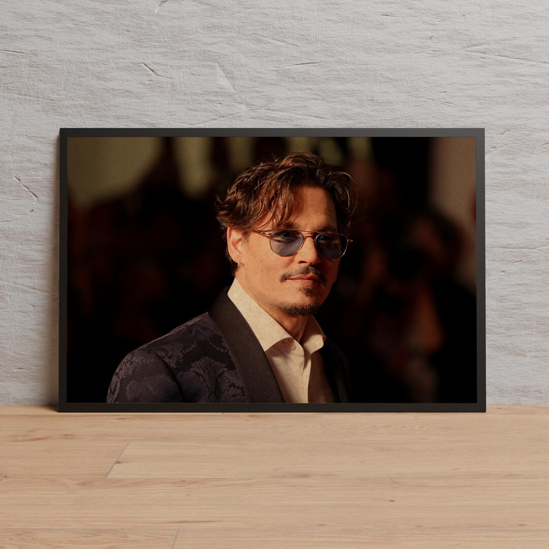 Johnny Depp Poster | Wall Art | Kraft Paper Print | Retro Poster | Wall ...