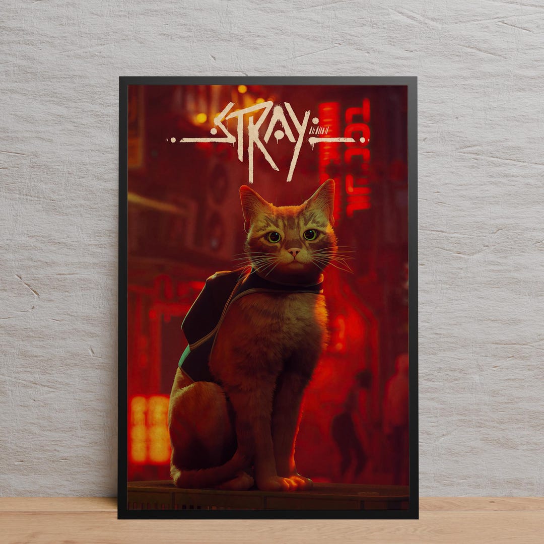Stray Poster | Wall Art | Kraft Paper Print | Retro Poster | Wall Decor ...