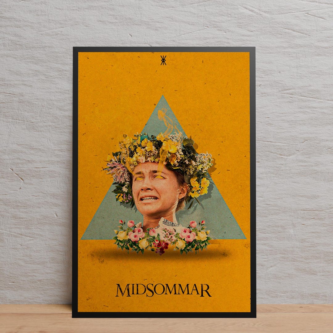 Midsommar Poster | Wall Art | Kraft Paper Print | Retro Poster | Wall ...
