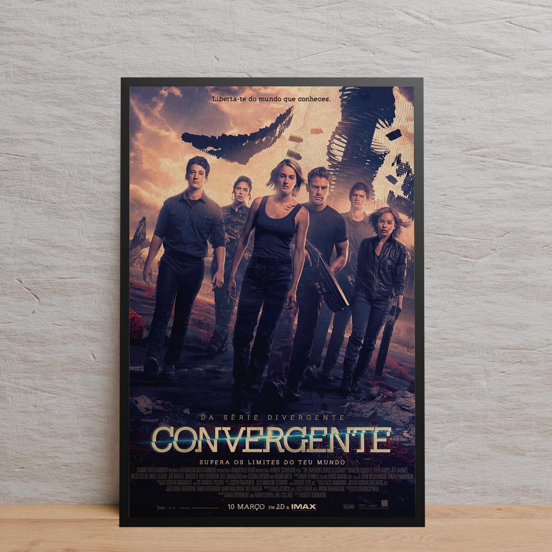 Divergent Poster | Wall Art | Kraft Paper Print | Retro Poster | Wall ...