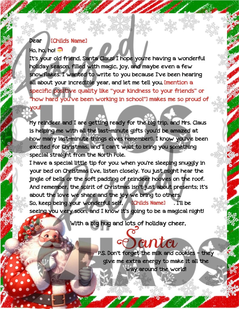 Santa Magical Bundle | Printable Santa Letter, Certificate, Key Poem ...