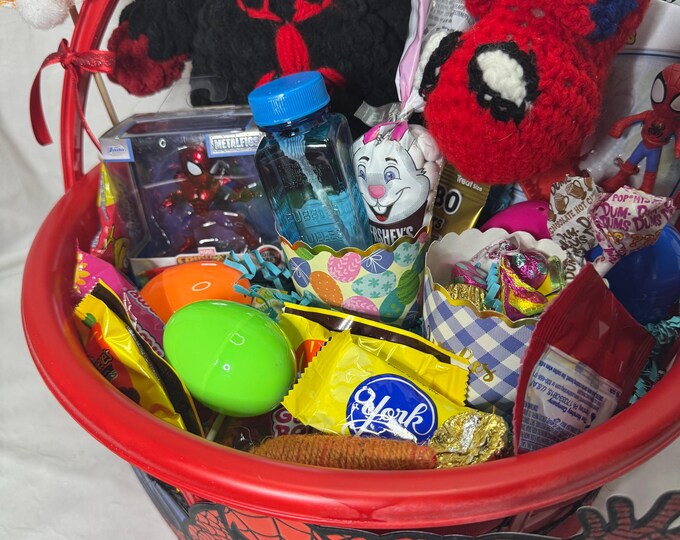 Spider-man Basket - Etsy