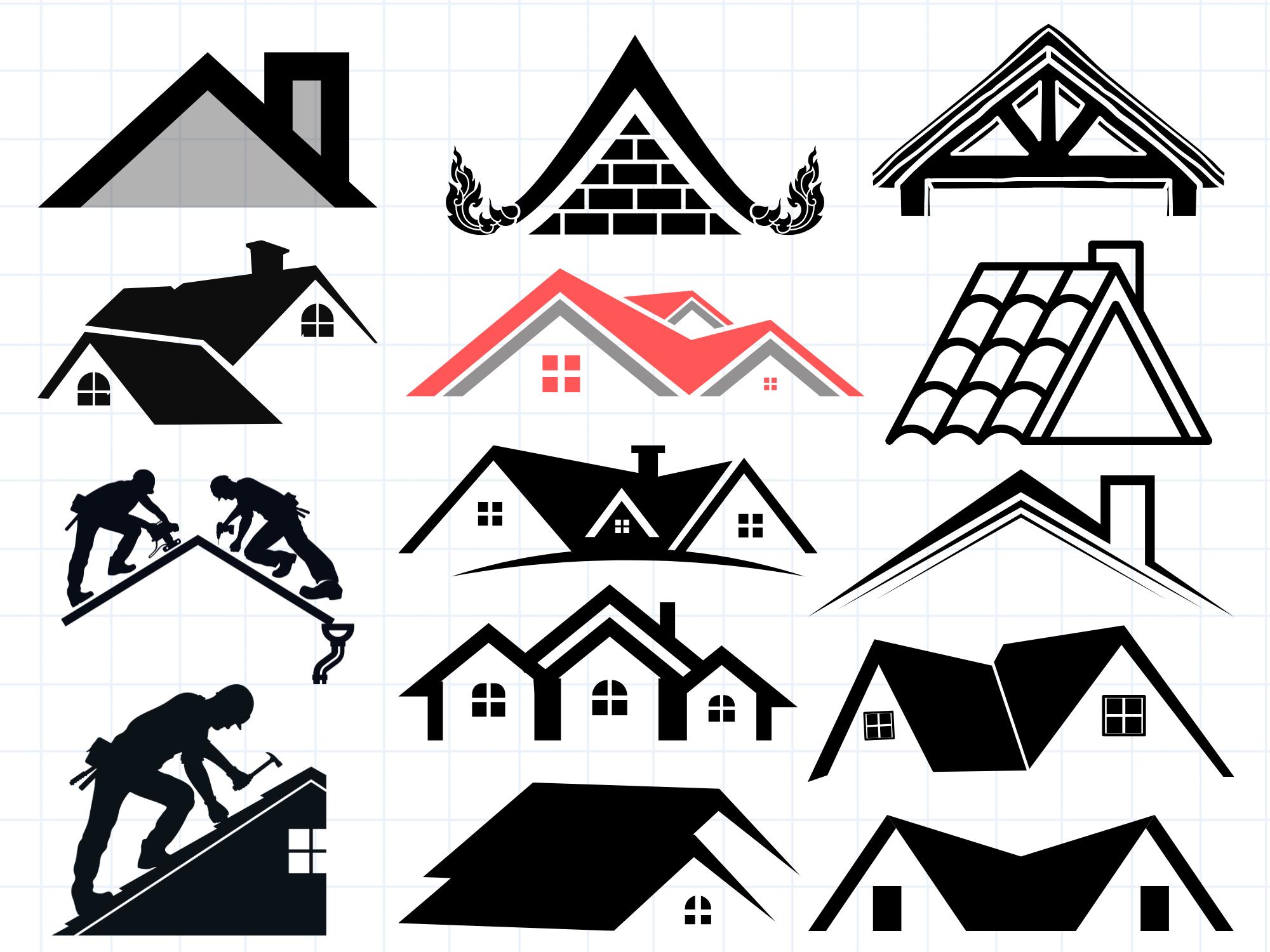 House Roof Svg, Svg Files for Cricut, House SVG, House Roof Cut File ...
