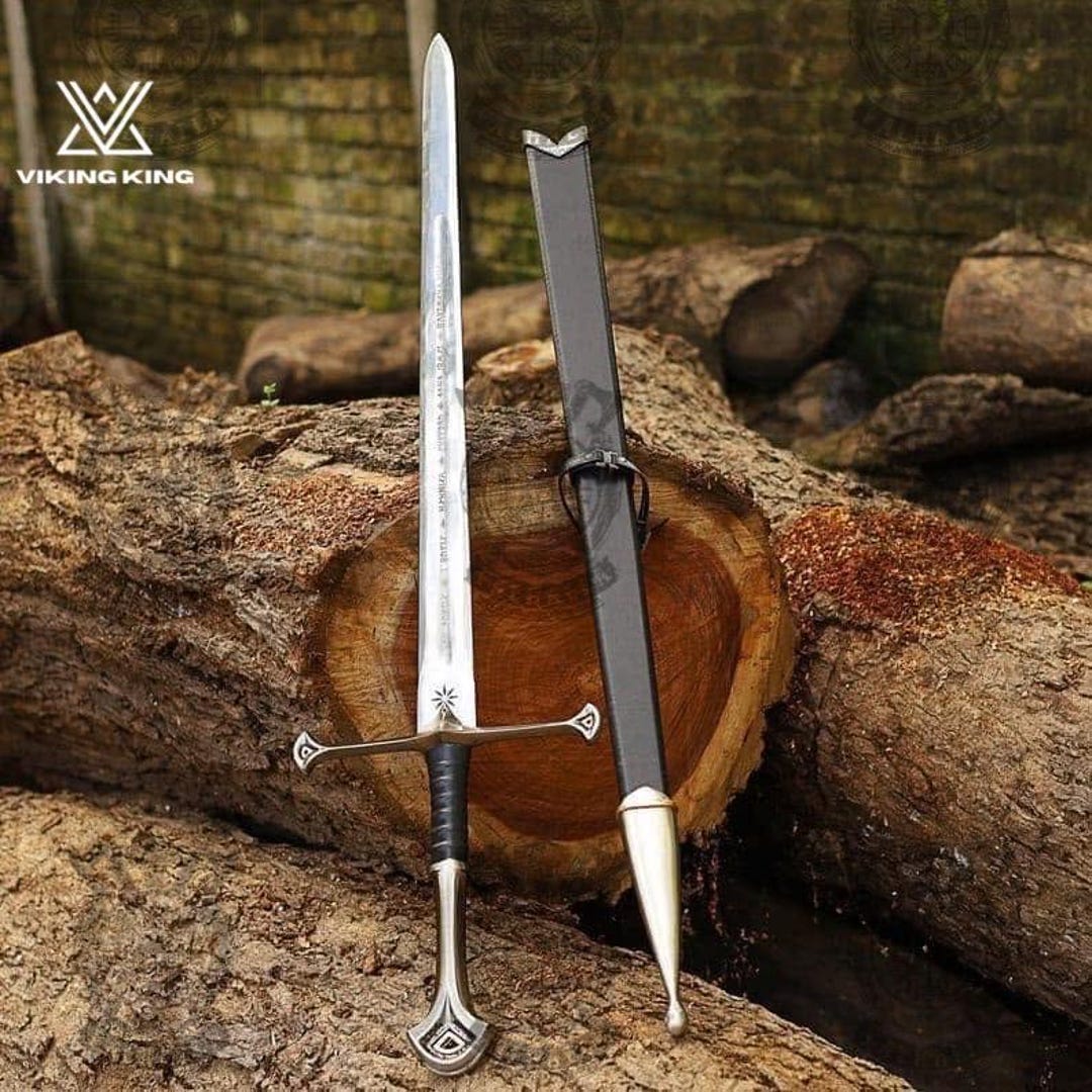 Handmade Sword Anduril Steel Sword of Narsil the King Aragorn Replica ...
