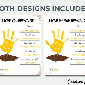 Mother's Day Garden Printable | Kids' Handprint Keepsake | DIY Craft ...