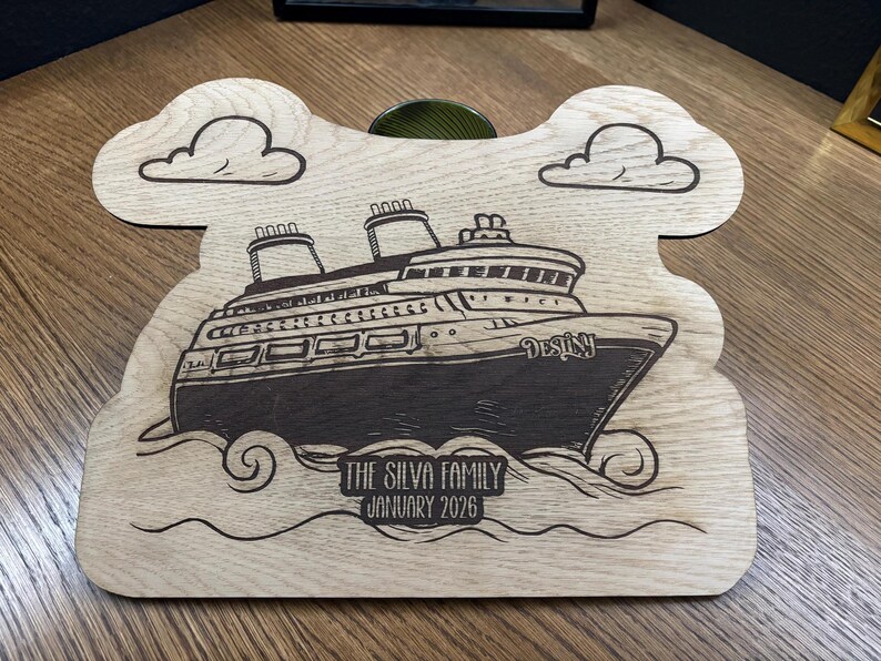 Personalized Cruise Character Signature Board | Laser Engraved White ...