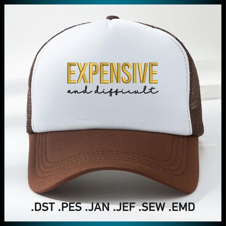 Funny Trucker Hat Embroidery Design, Sarcastic Quote Hat Machine ...
