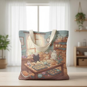 Kawaii Cat Bakery Clipart: Cozy Pastel Kitchen PNG (digital Download ...