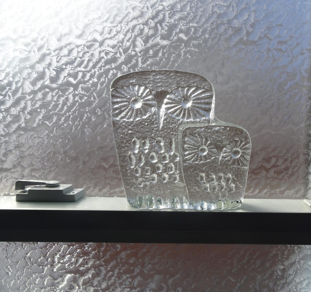 Blenko Twin Owl DAS Don Shepherd Icefloe - Etsy