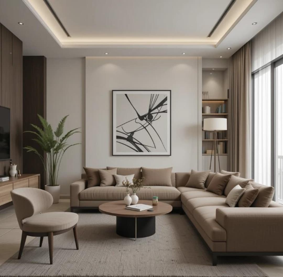 Realistic 3D Living Room Rendering. Interior Design | Visualize Your ...