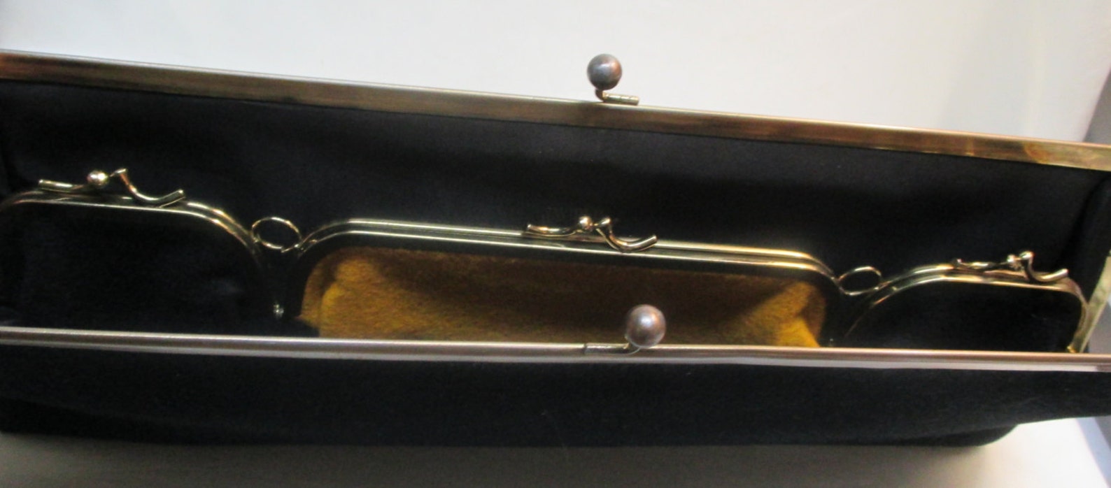 Vintage INGBER Long Black Suede Clutch - Etsy