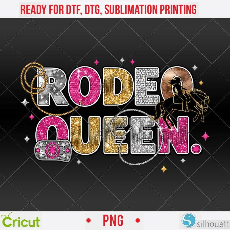 Rhinestone Rodeo Dtf - Etsy