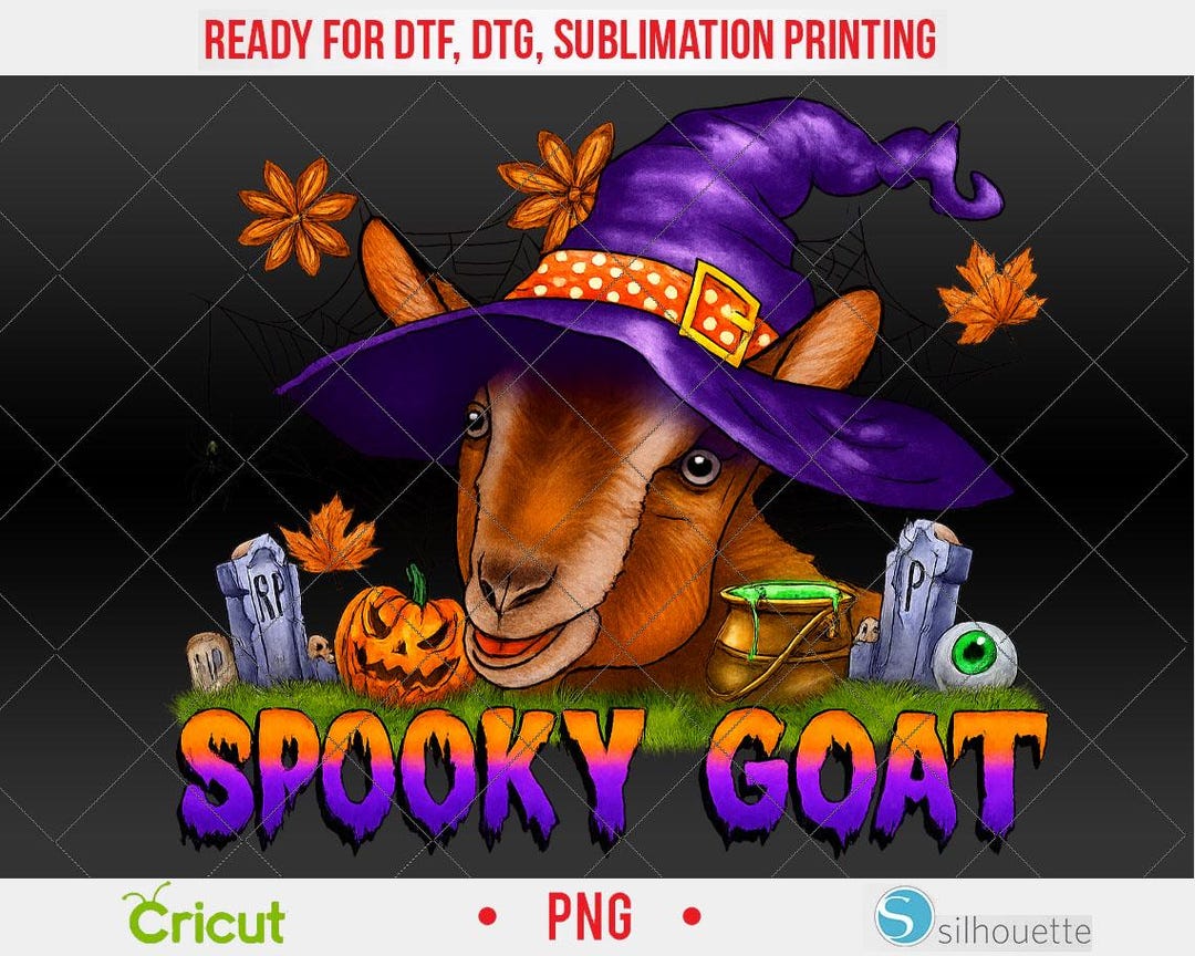 Spooky Goat Png, Halloween Goat, Halloween PNG, Halloween PNG Design ...