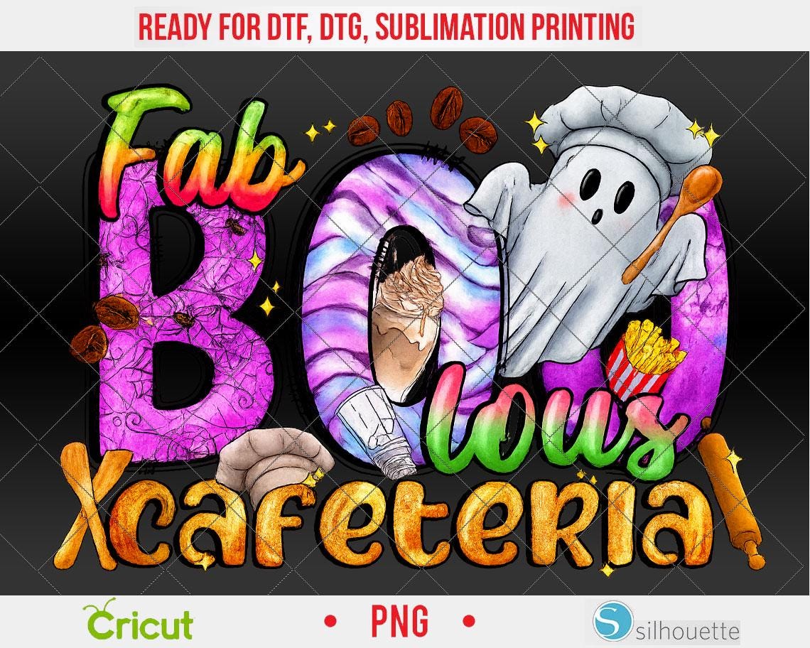 Fab Boo Lous Cafeteria, Cafeteria Crew Halloween Png, Halloween ...