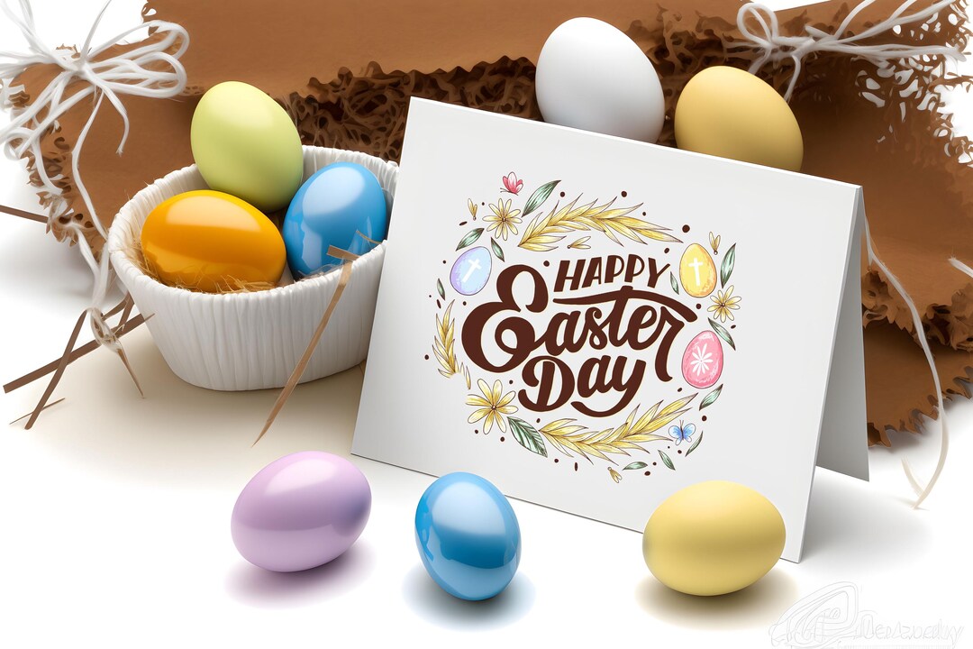 Beautiful Easter Greeting Card – Spring Holiday Card for Friends ...